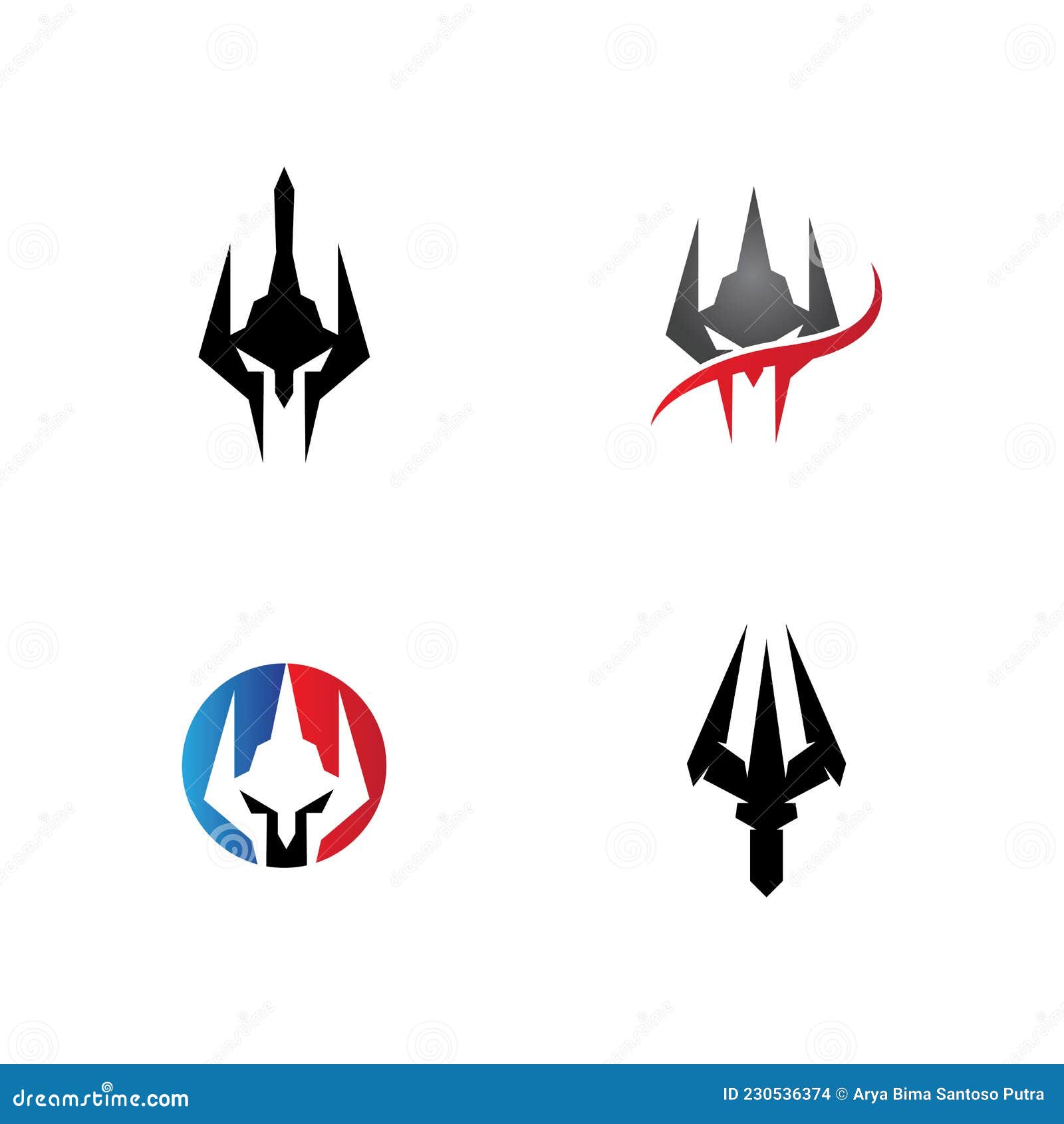 Simple Trident Free Icon Vector Logo Stock Vector - Illustration of ...