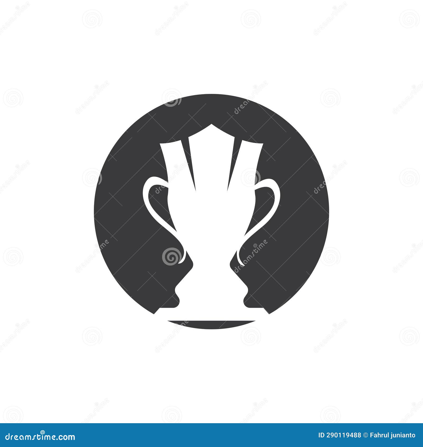 Simple Trophy Logo Design Vector Template Stock Illustration ...