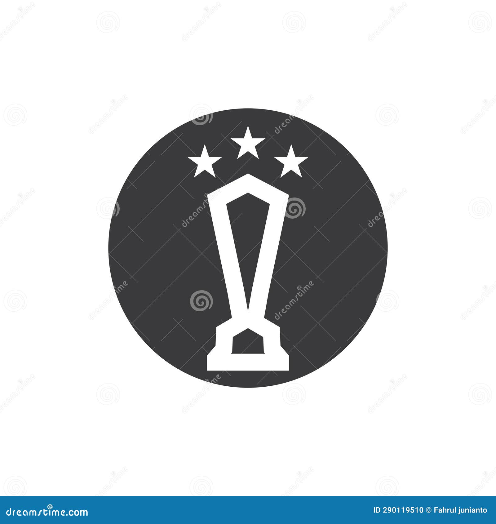 Simple Trophy Logo Design Vector Template Stock Illustration ...
