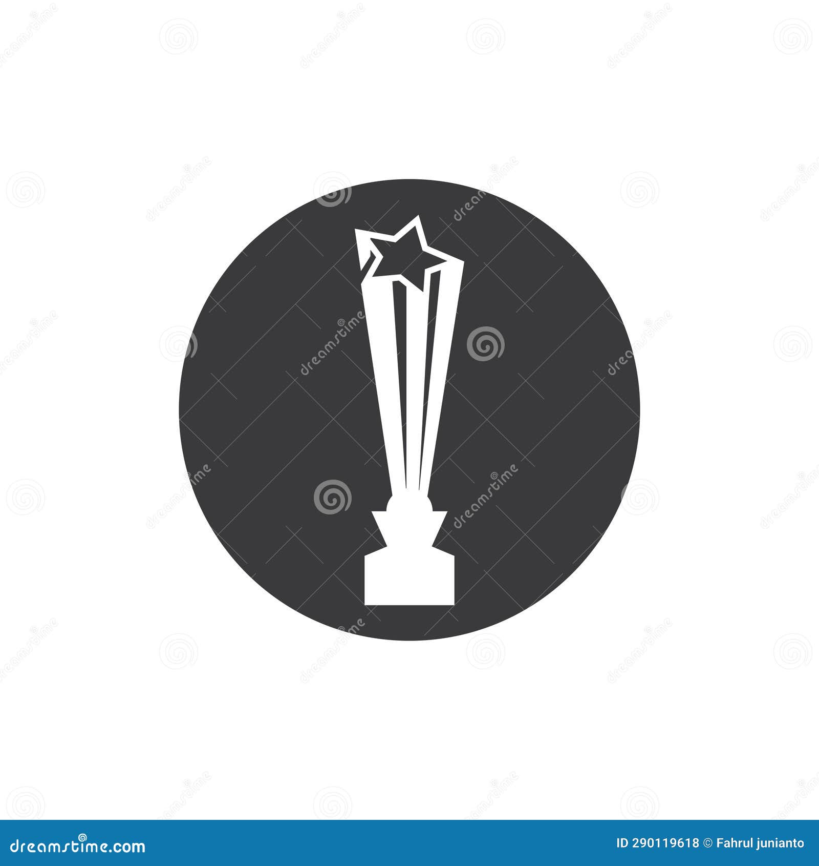 Simple Trophy Logo Design Vector Template Stock Illustration ...