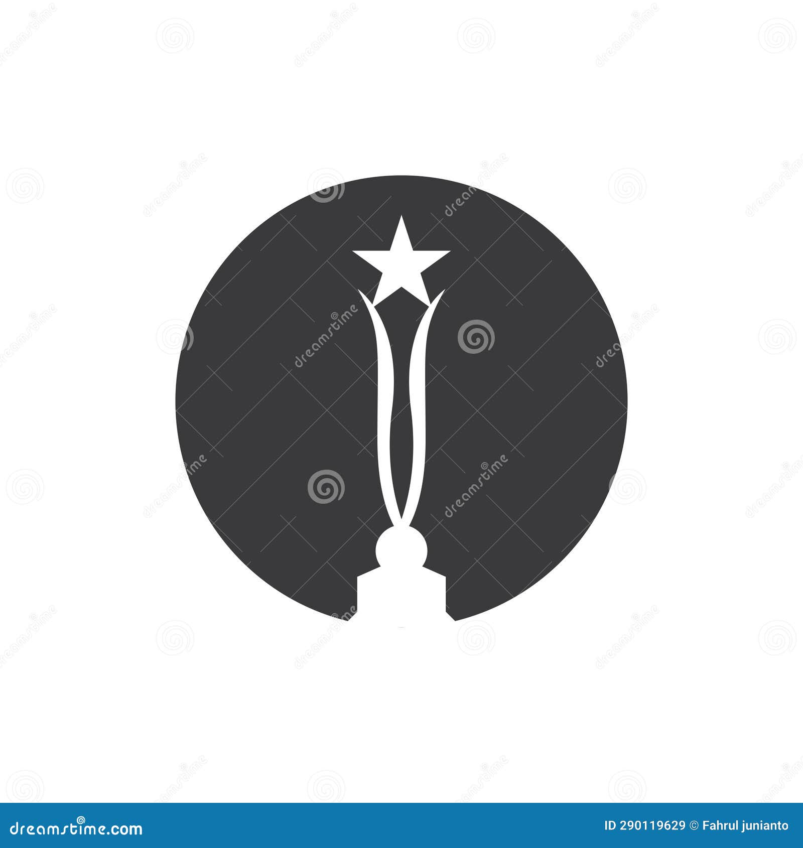 Simple Trophy Logo Design Vector Template Stock Illustration ...