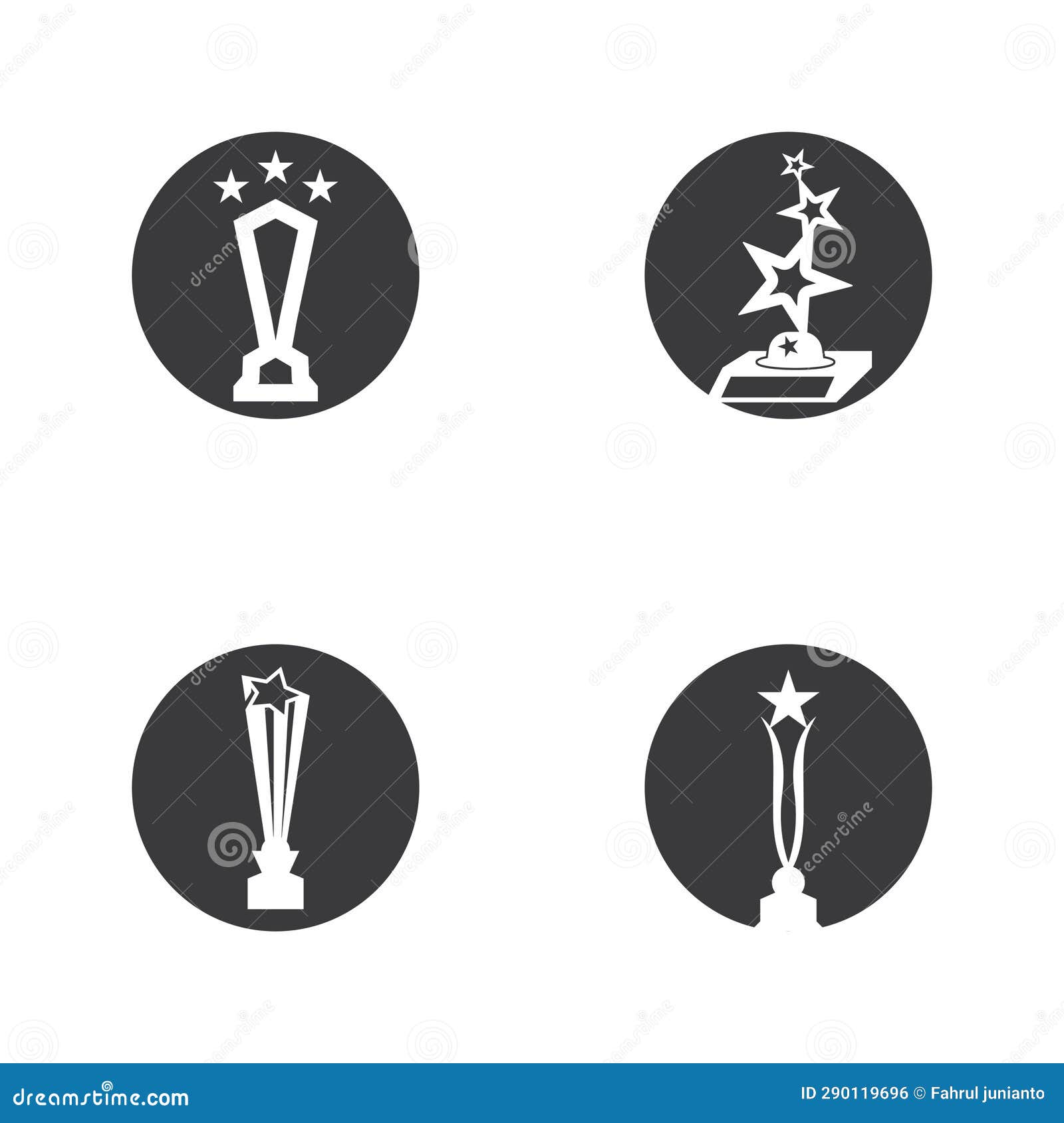 Simple Trophy Logo Design Vector Template Stock Illustration ...
