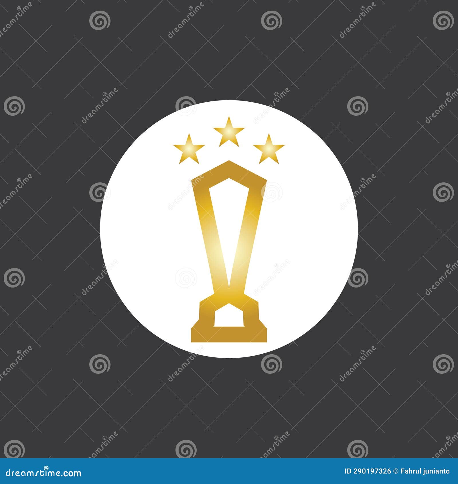 Simple Trophy Logo Design Vector Template Stock Illustration ...