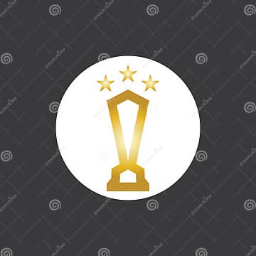 Simple Trophy Logo Design Vector Template Stock Illustration ...