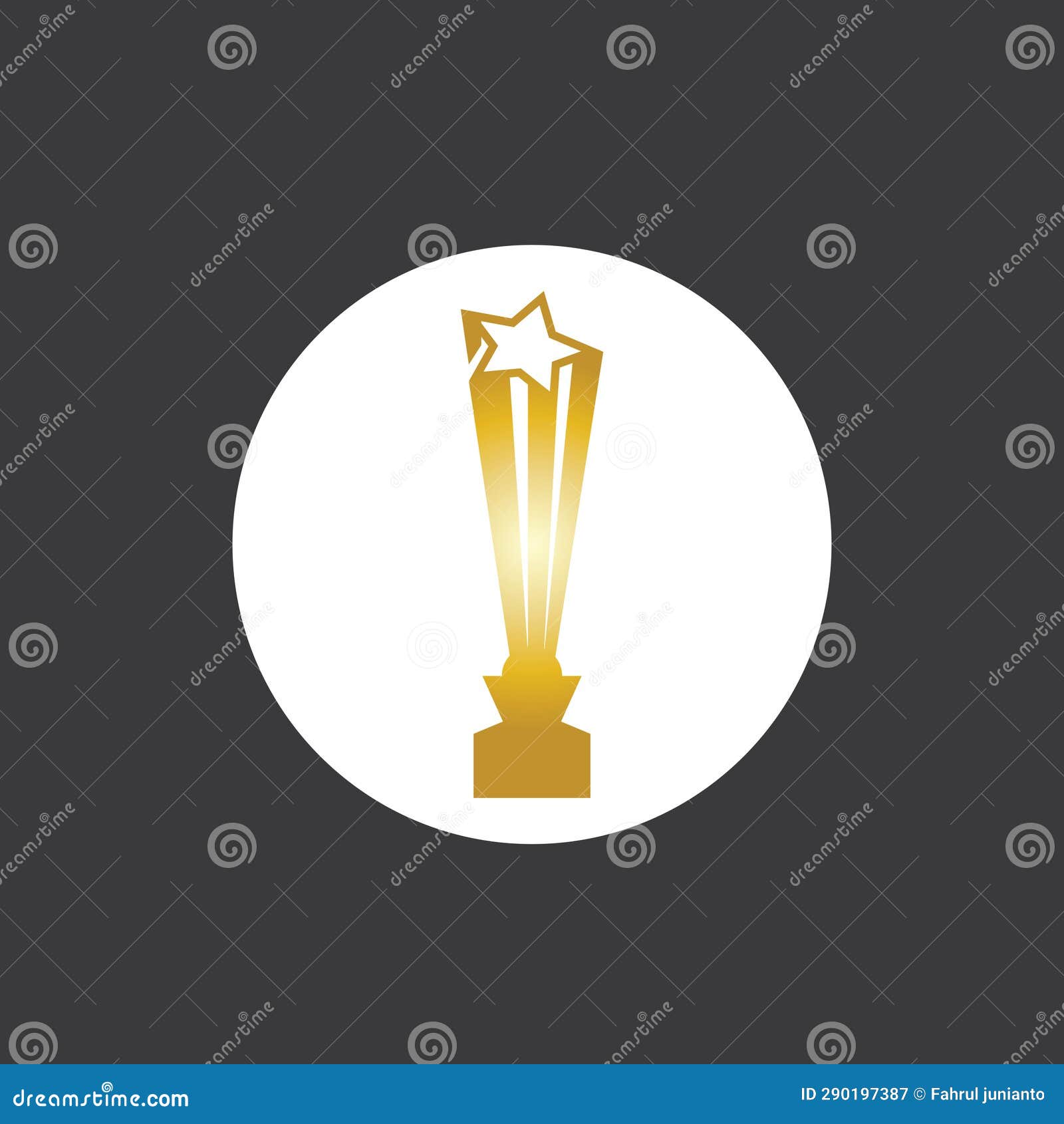 Simple Trophy Logo Design Vector Template Stock Illustration ...