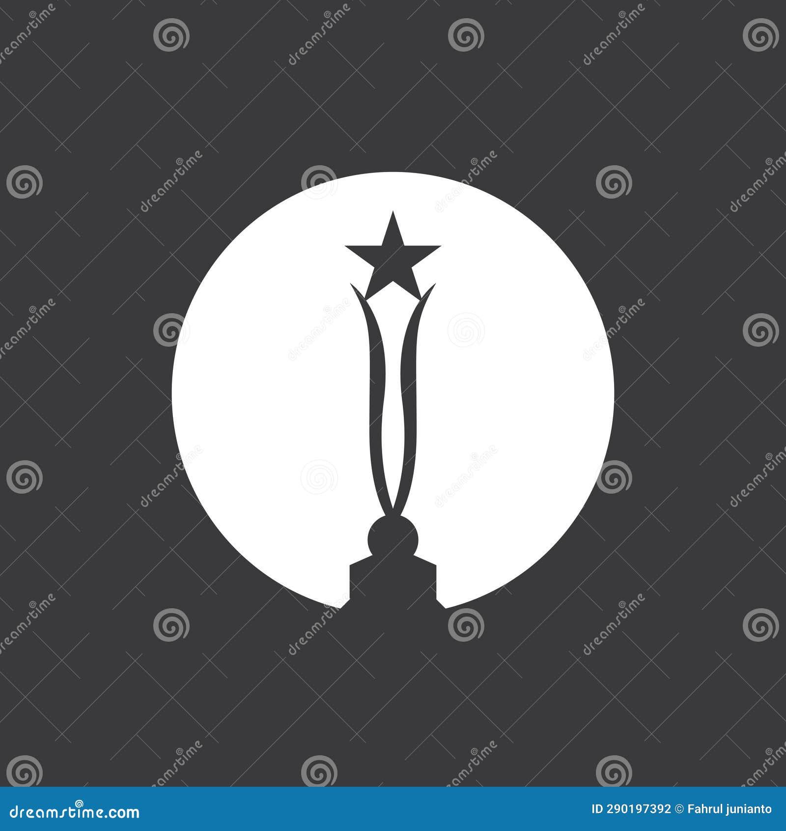 Simple Trophy Logo Design Vector Template Stock Illustration ...