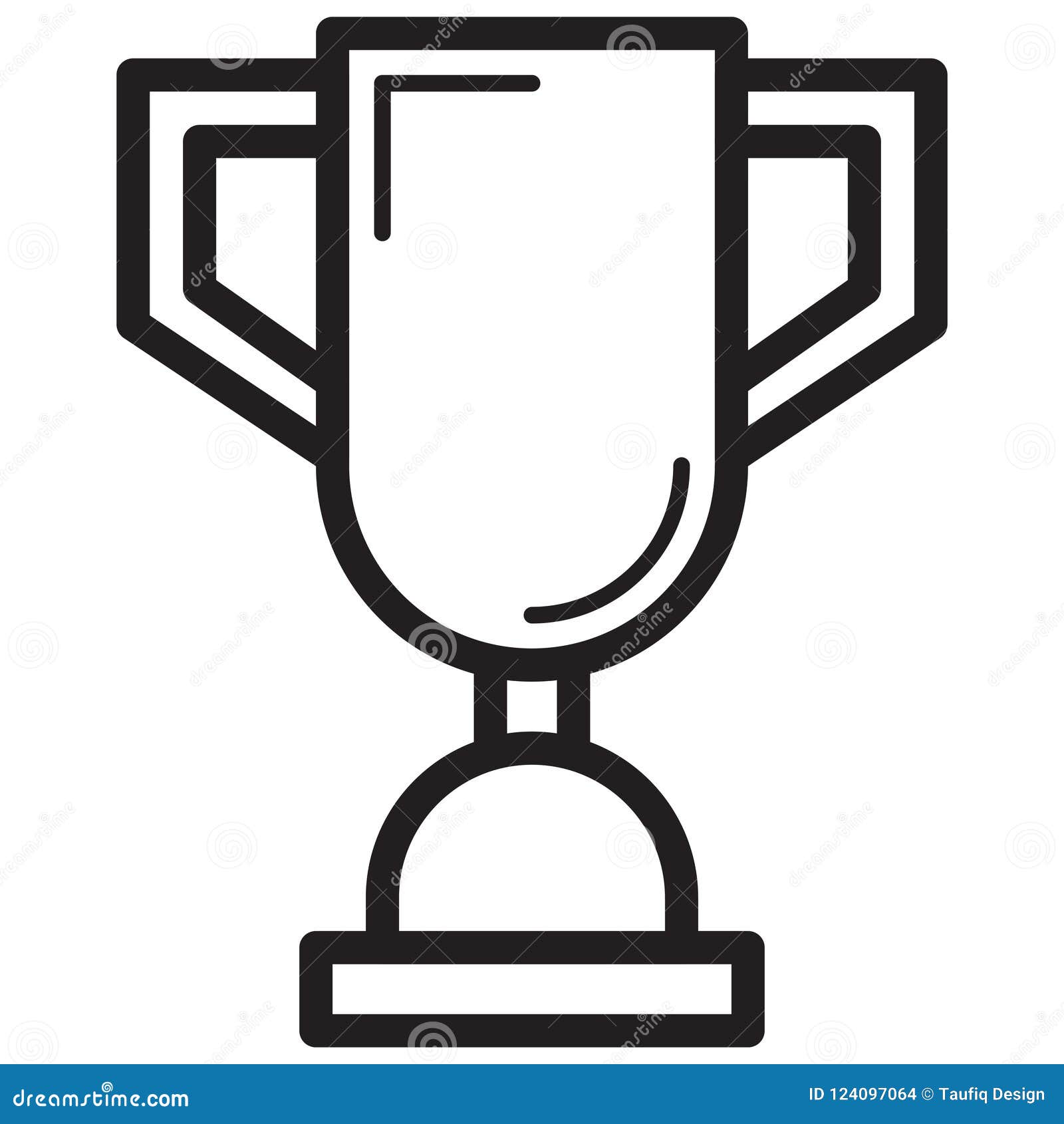 Simple Trophy Related Vector Line Icon. Outline Style Stock Vector ...
