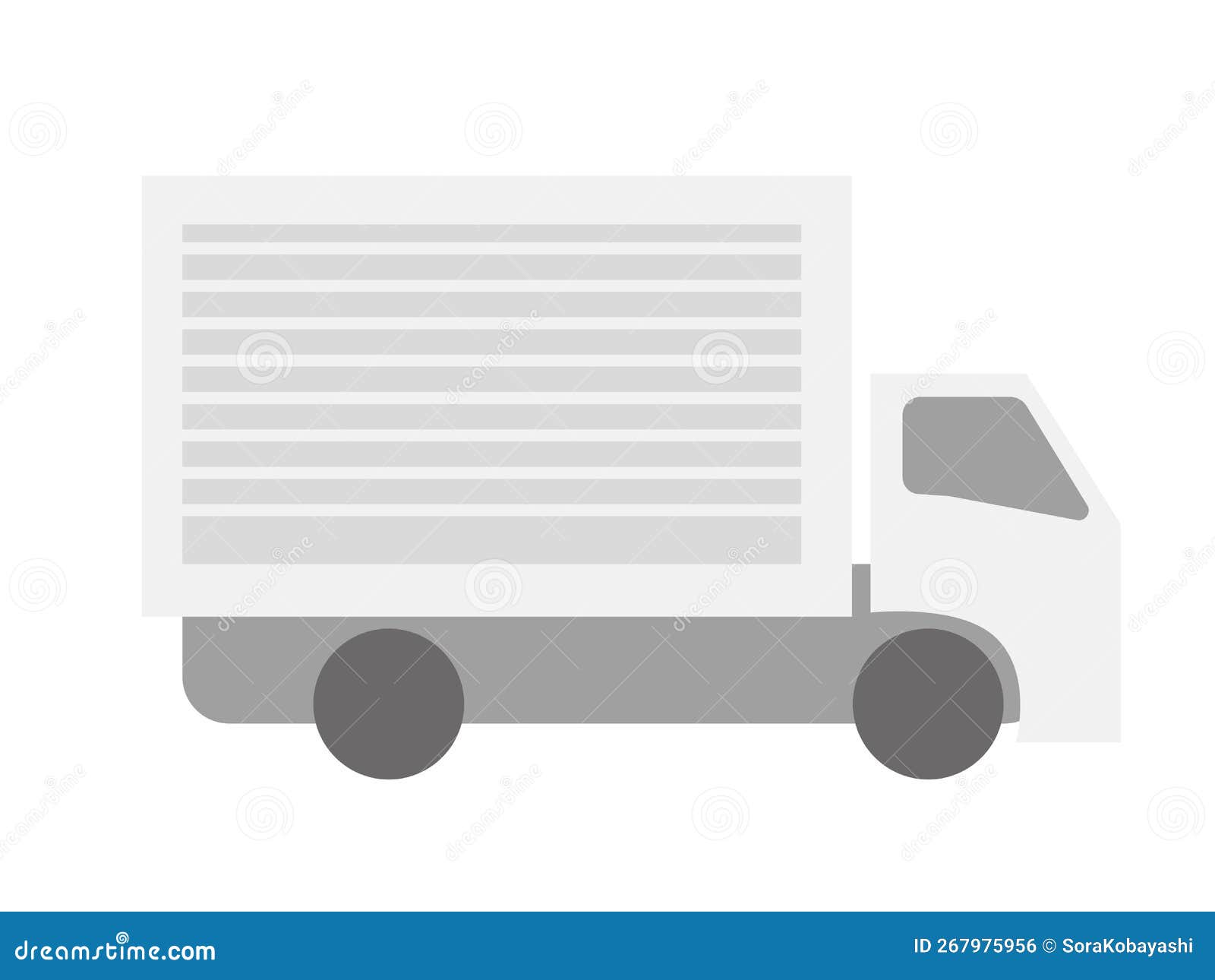 Simple Truck Icon. Flat Design Stock Vector - Illustration of symbol ...