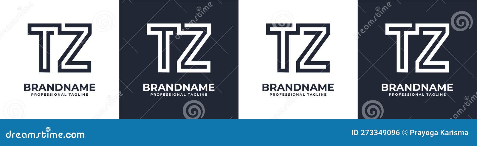 Simple TZ Monogram Logo, Suitable for Any Business with TZ or ZT ...