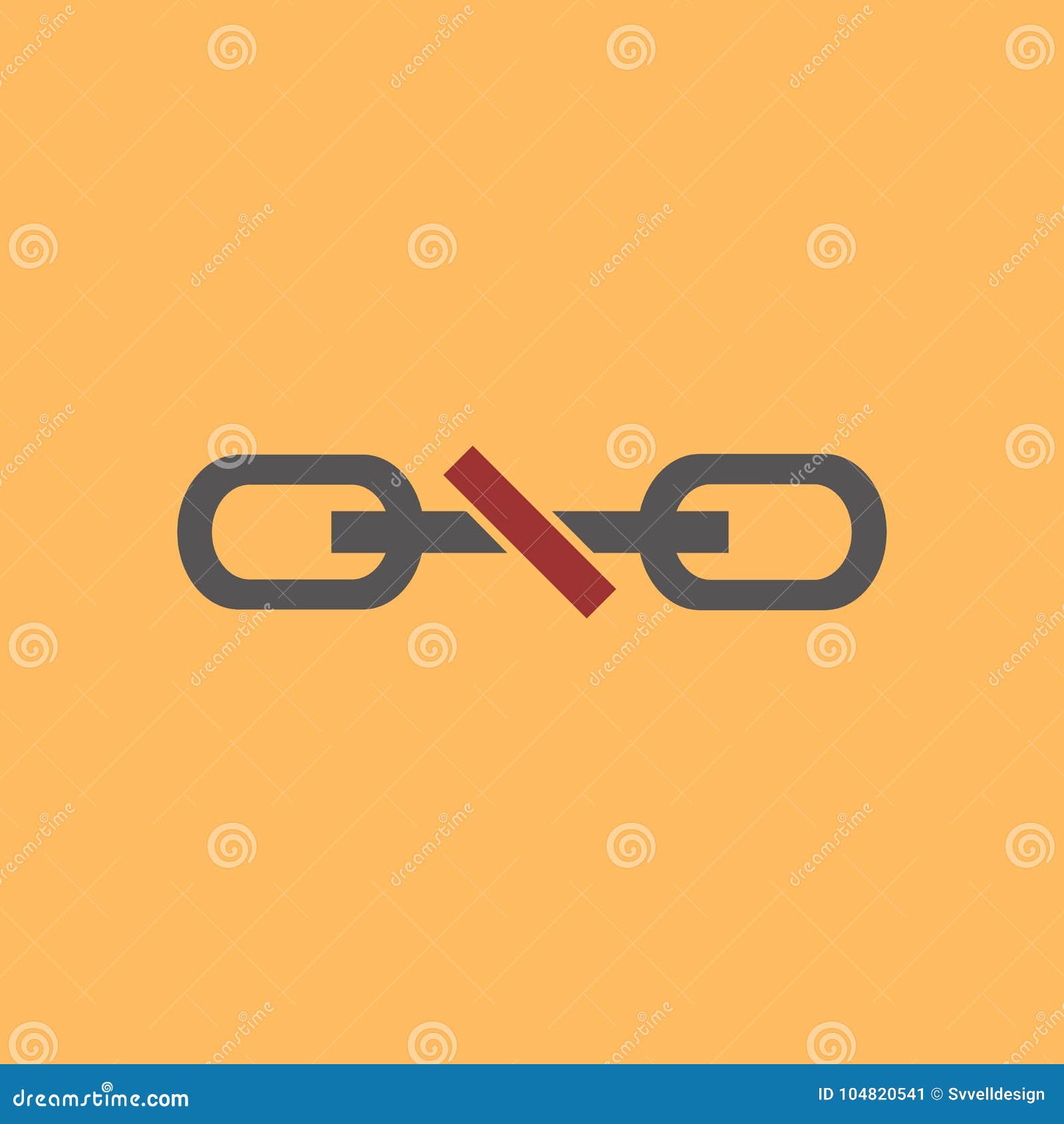 Simple Disconnected Symbol Cartoon Vector | CartoonDealer.com #104820201