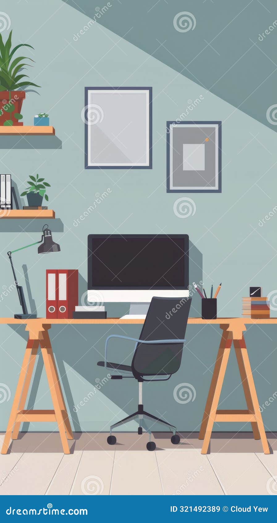 Simple and Uncluttered Office Background with a Minimalist Design ...