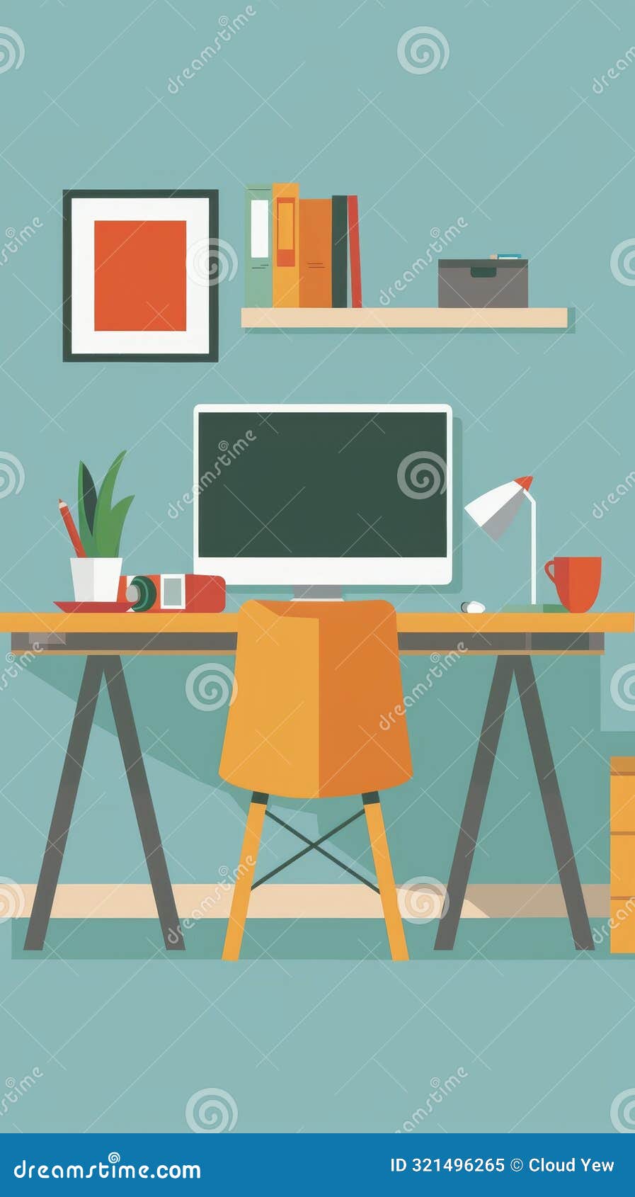 Simple and Uncluttered Office Background with a Minimalist Design ...