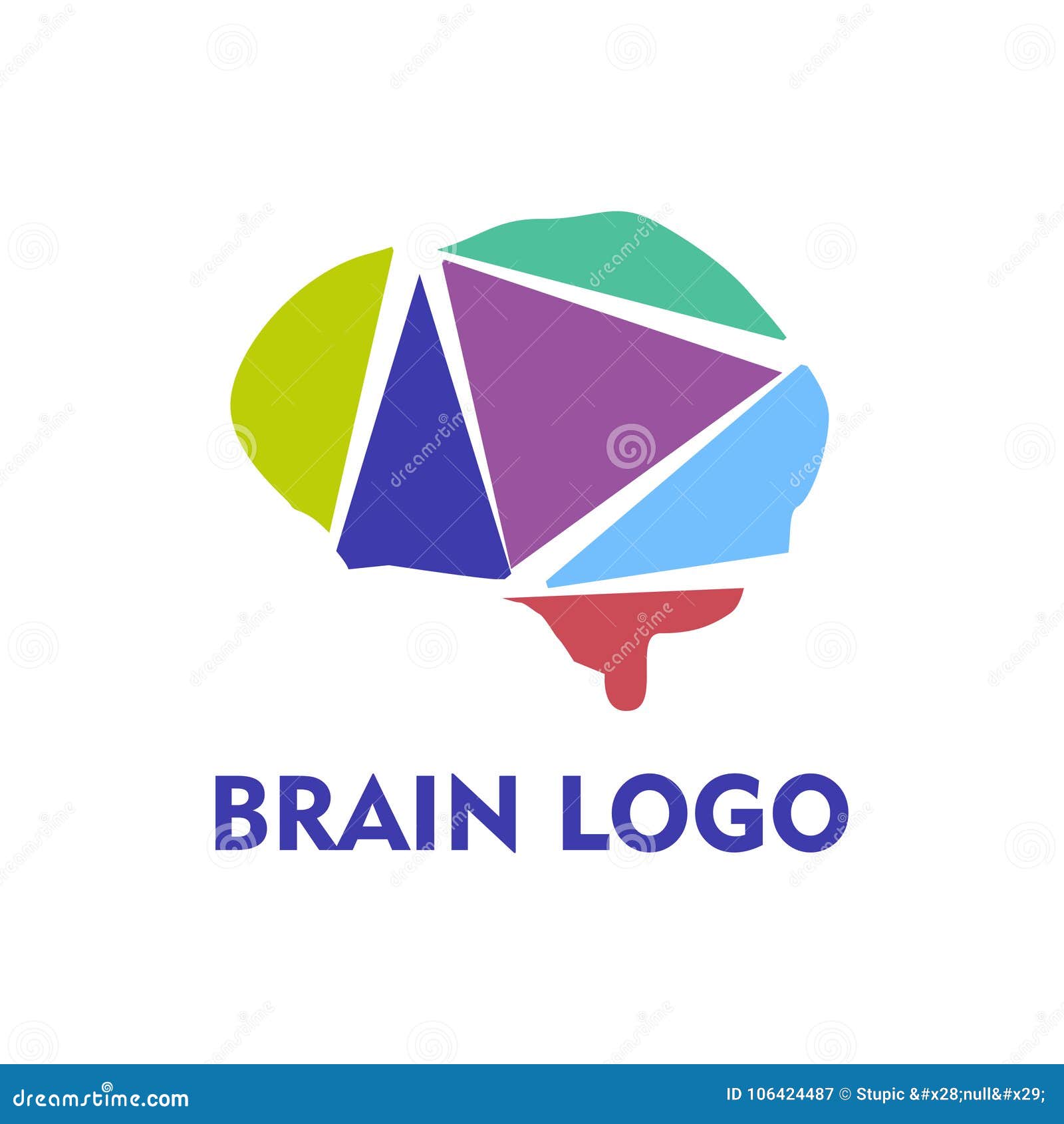 Brain Logo Vector Art Logo Template and Illustration Stock Illustration ...