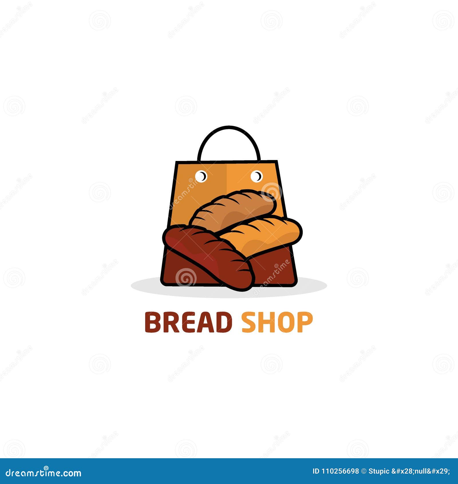 Creative Bread Logo Vector Art Logo Stock Illustration - Illustration ...
