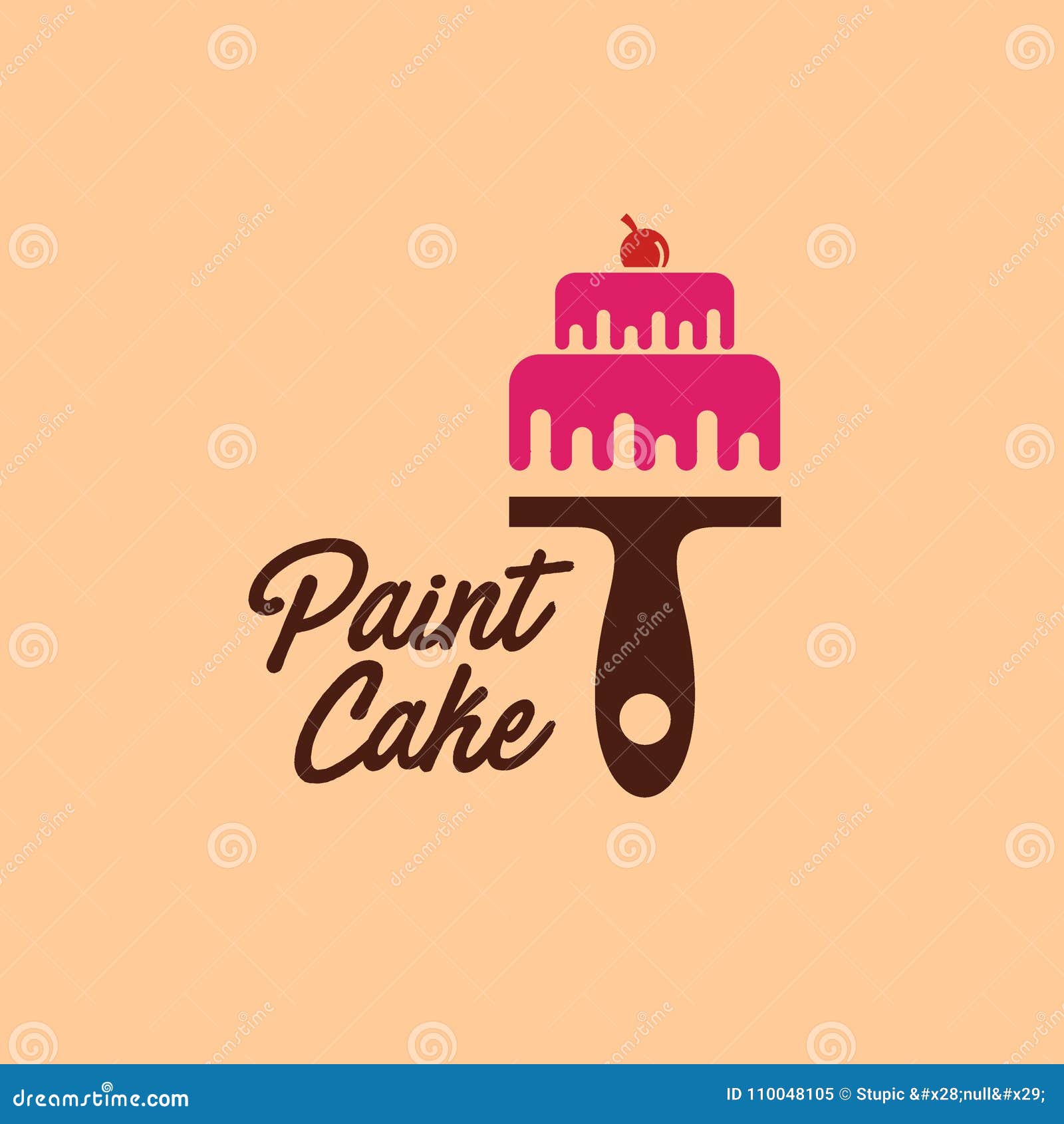 Creative Cake Logo Vector Art Logo Stock Illustration - Illustration of ...