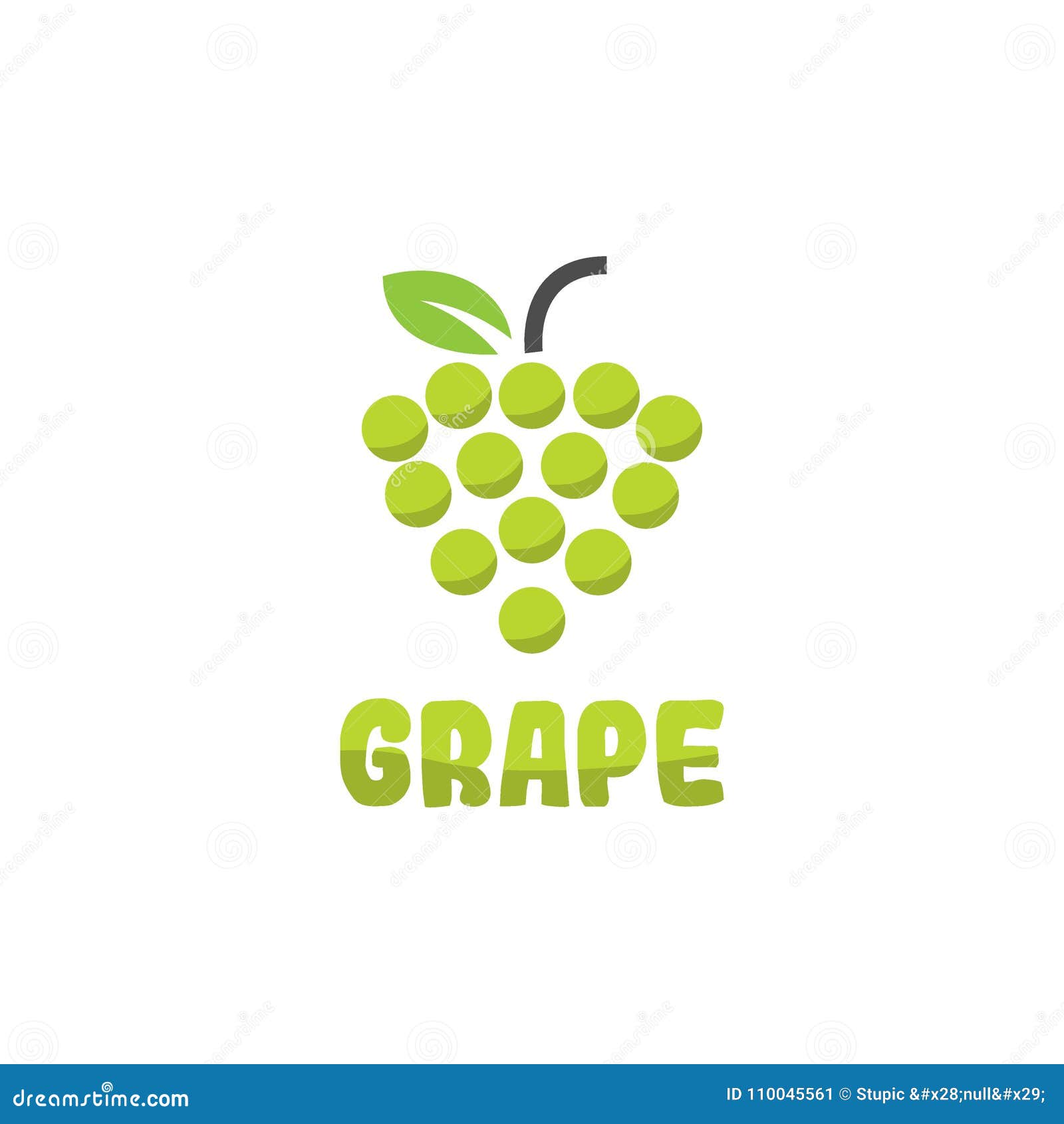 Creative Grape Logo Vector Art Logo Stock Illustration - Illustration ...