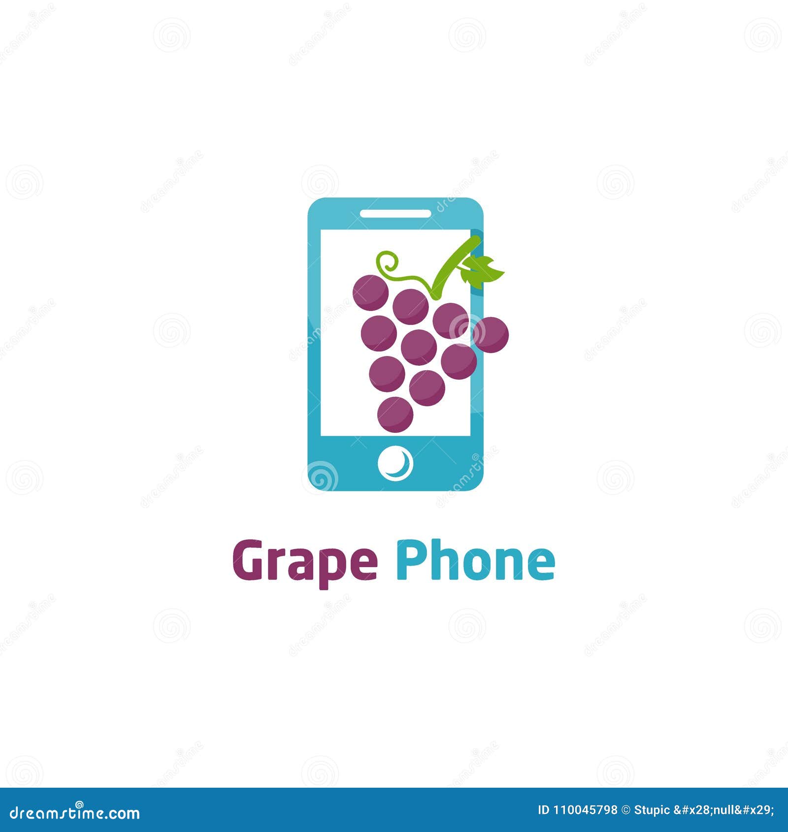 Creative Grape Logo Vector Art Logo Stock Illustration - Illustration ...