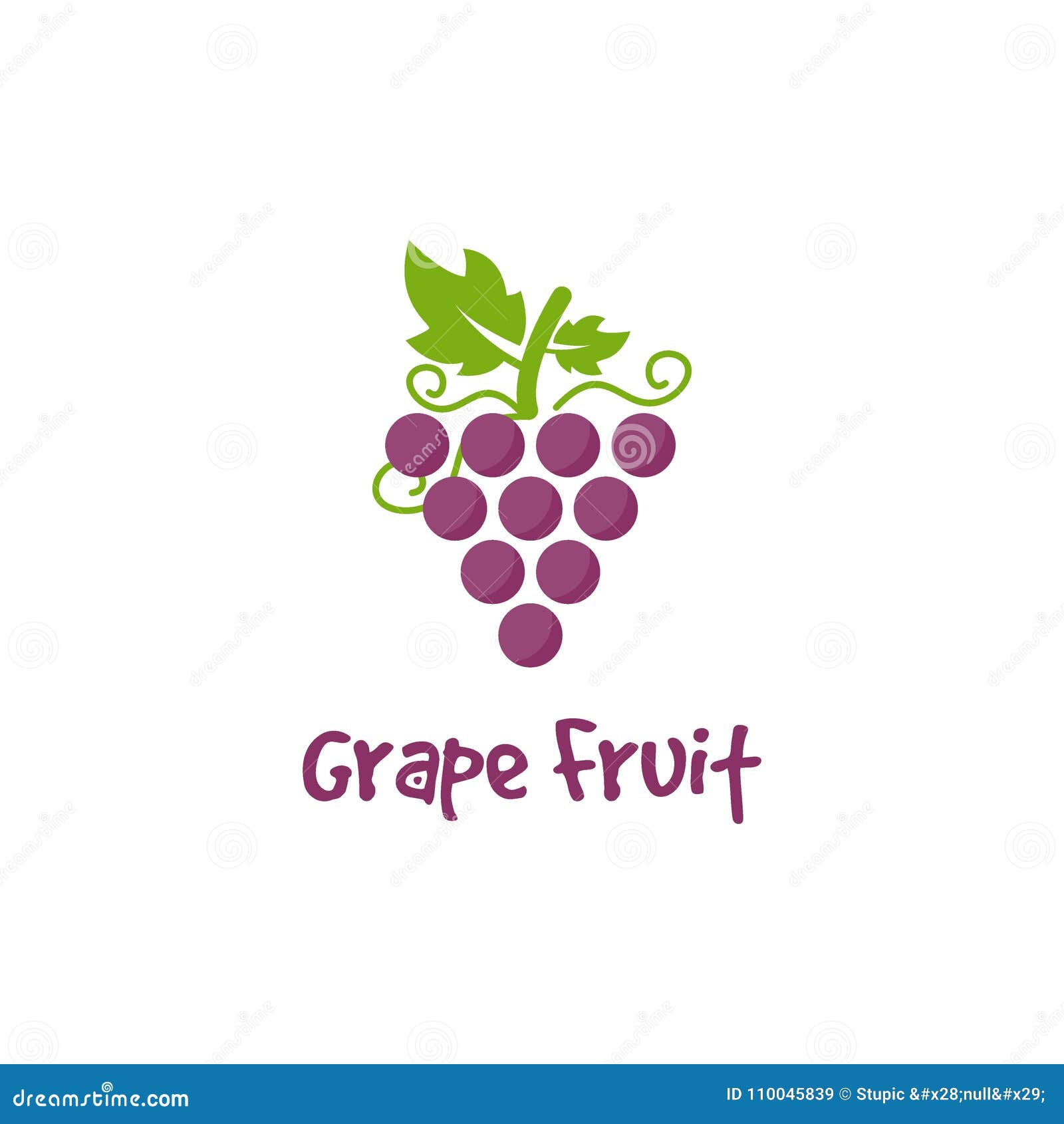 Creative Grape Logo Vector Art Logo Stock Illustration - Illustration ...