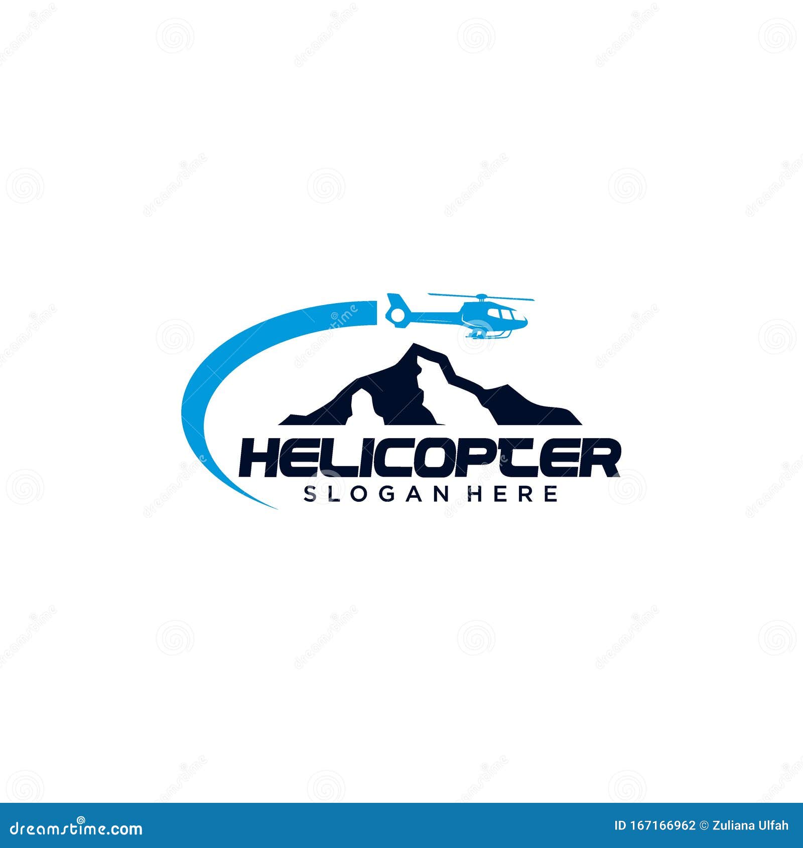 Simple Flat Helicopter Logo Design Vector Stock Image Stock ...