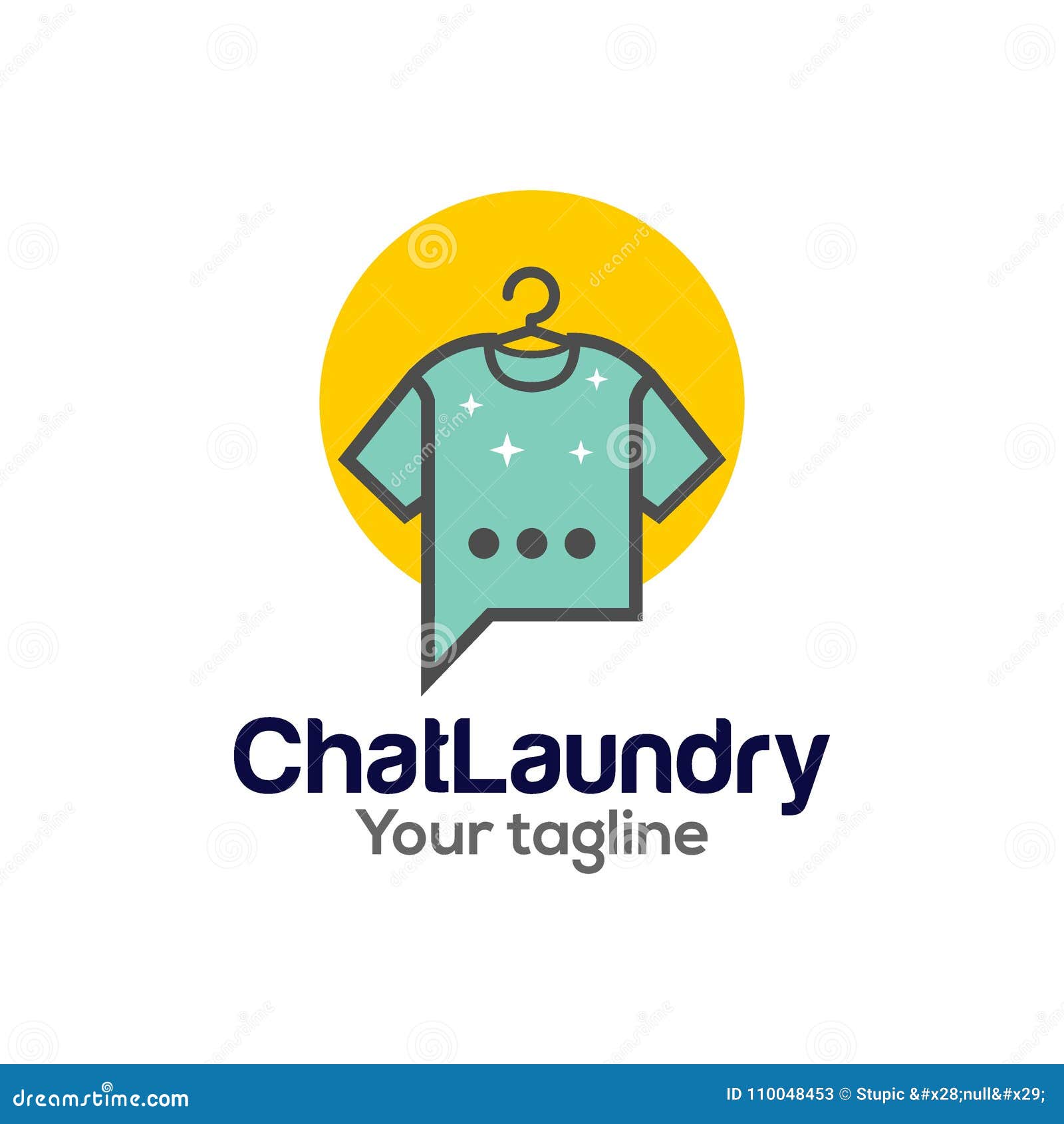 Creative Laundry Logo Vector Art Logo Stock Illustration - Illustration ...