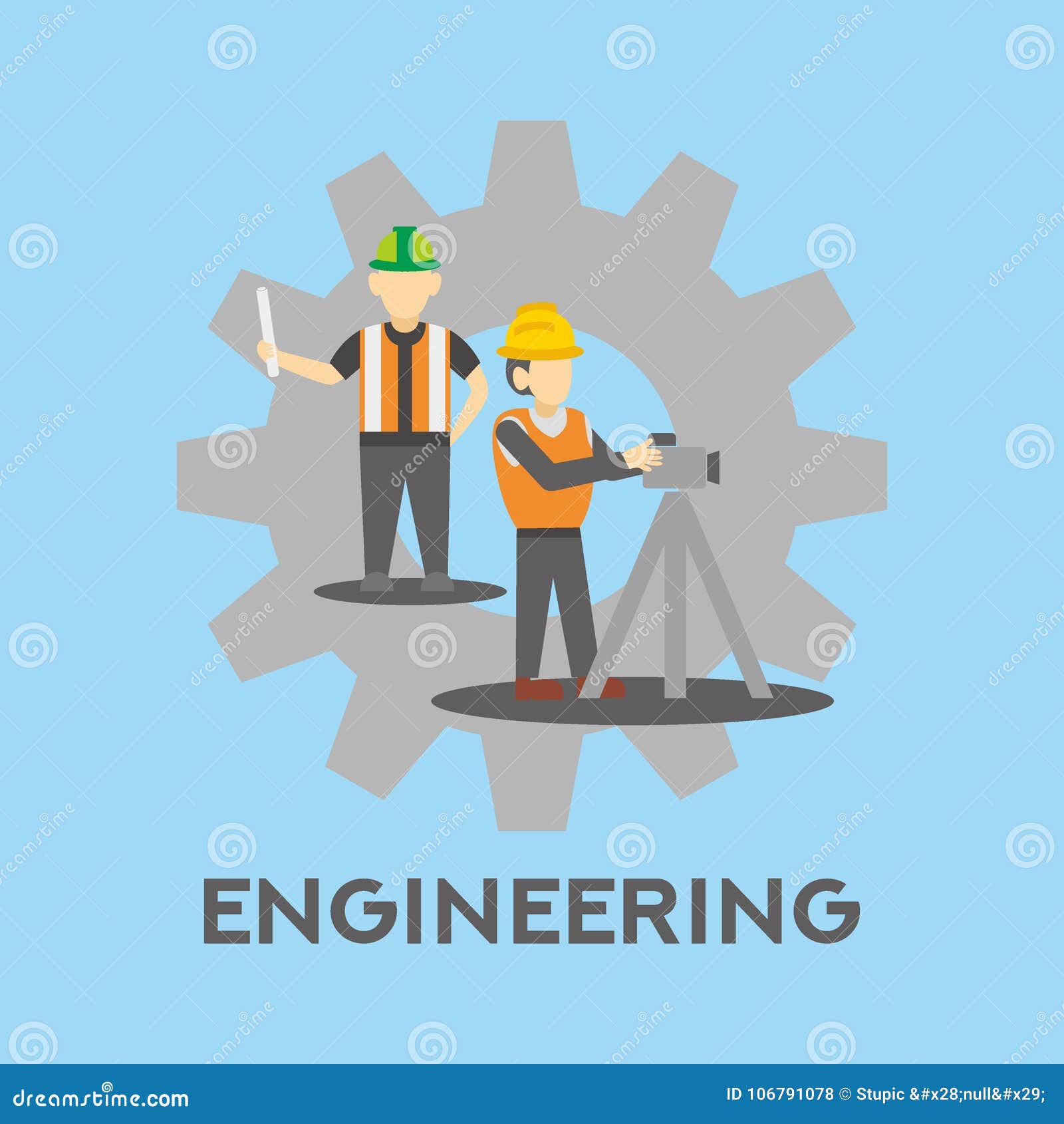 Engineering Illustration Vector Art Logo Template and Illustration ...