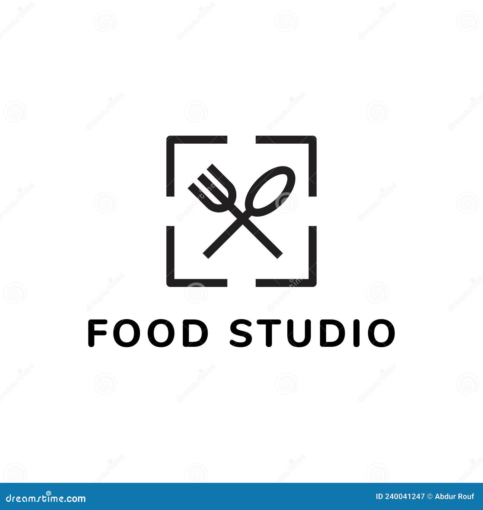Food Studio Vector Logo Design Stock Vector - Illustration of branding ...
