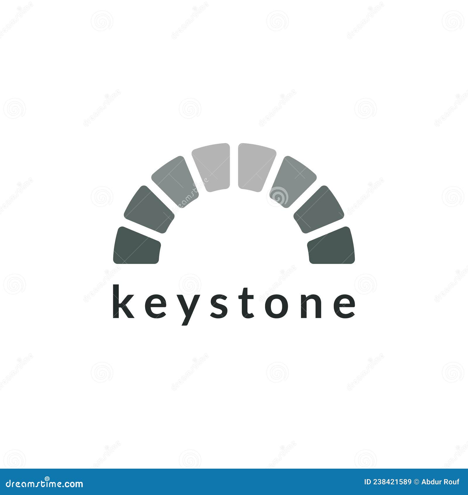Simple and Unique Keystone Logo Design Stock Vector - Illustration of ...