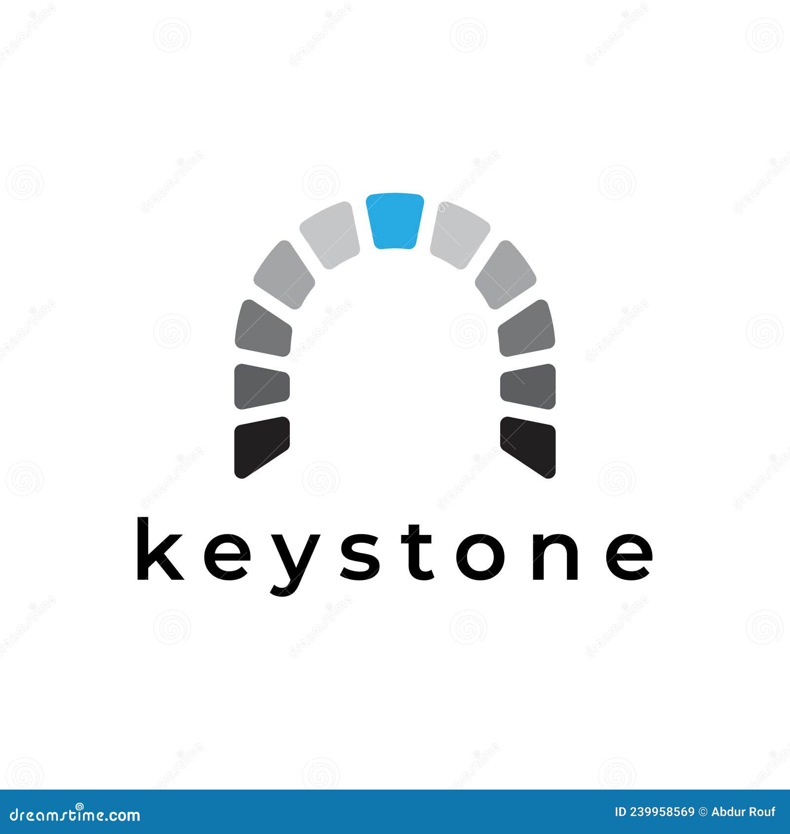 Simple and Unique Keystone Logo Design Stock Vector - Illustration of ...
