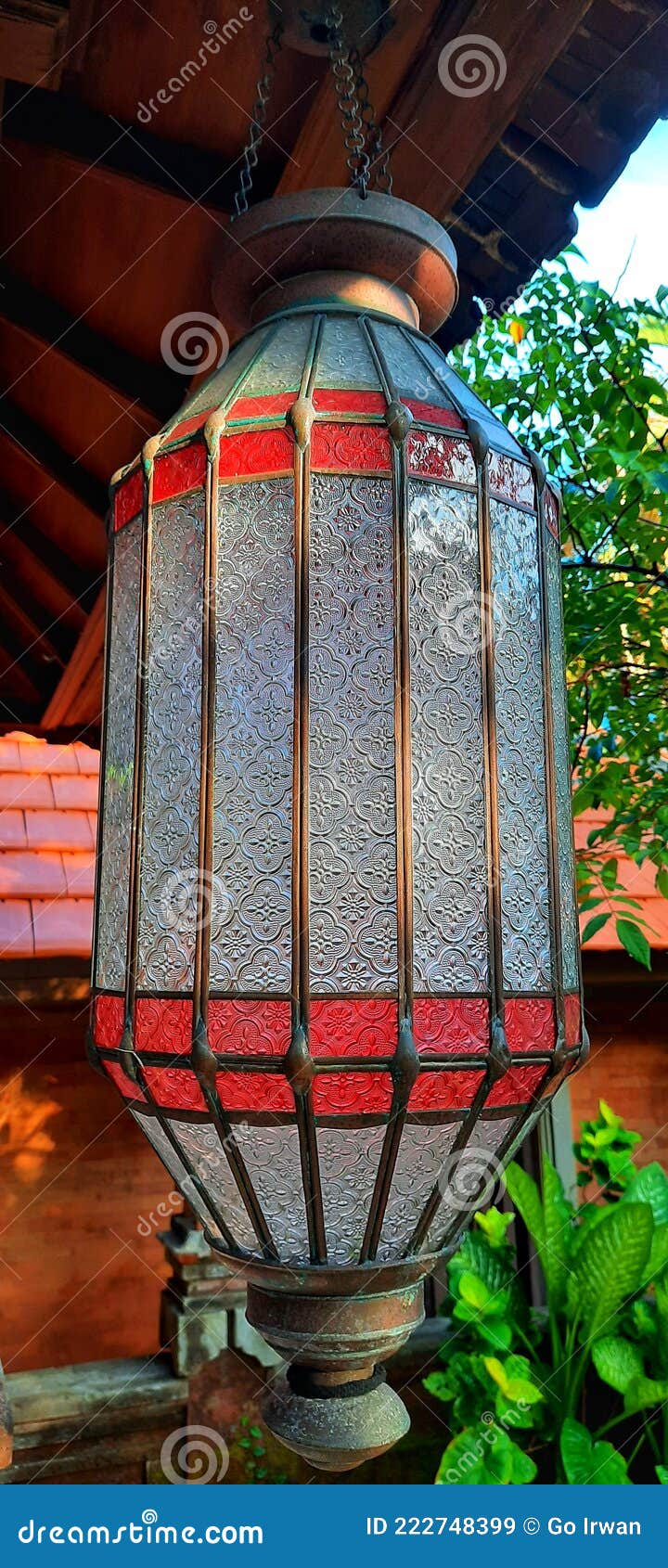 Simple but Unique Lamp House Design in Bali Stock Image - Image of ...
