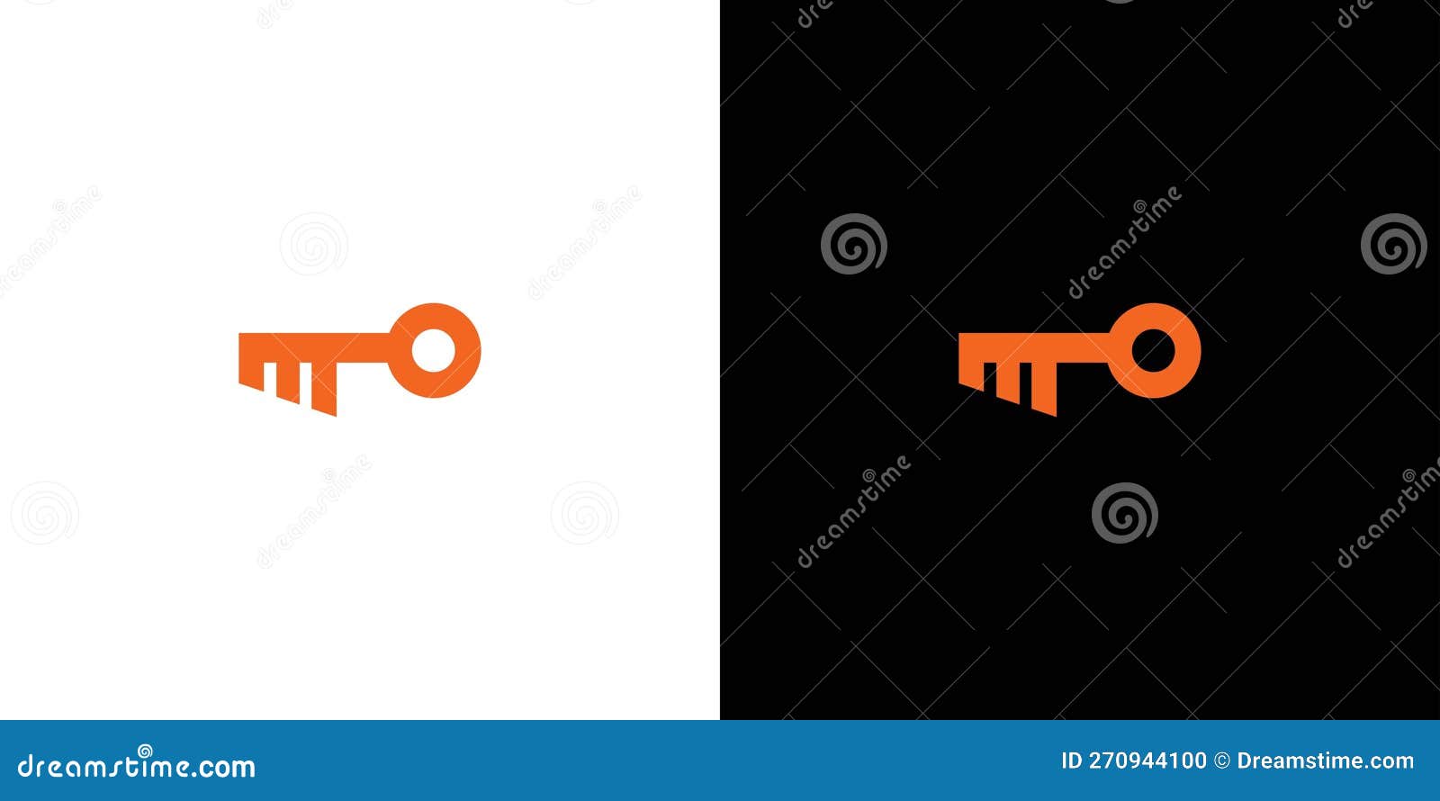 Simple and Unique Letter M Initial Key Logo Design Stock Vector ...