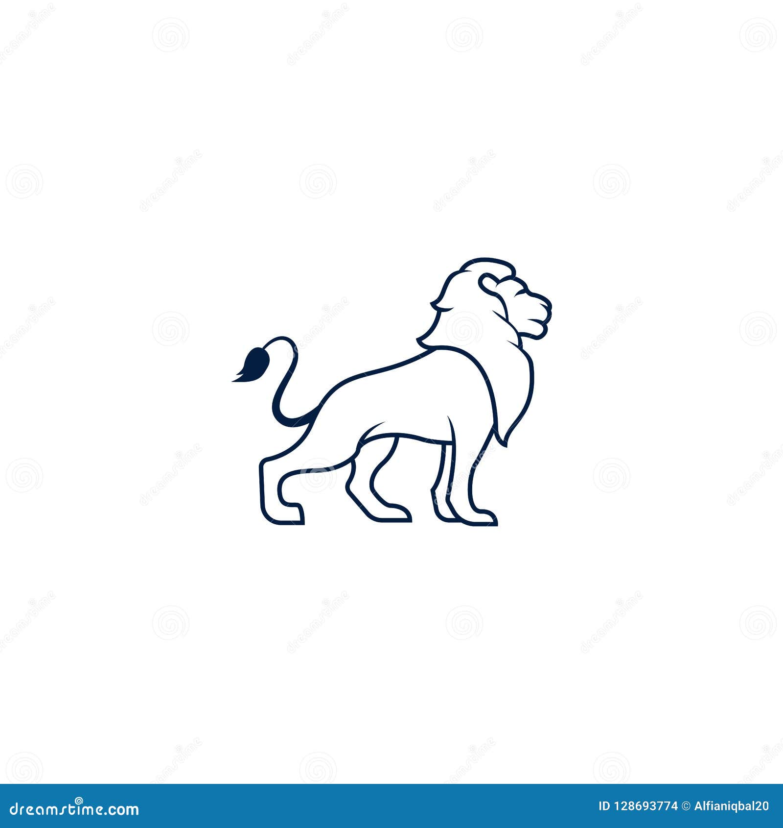 Simple Unique Lion Logo Illustration. Lion Vector Logo Design ...