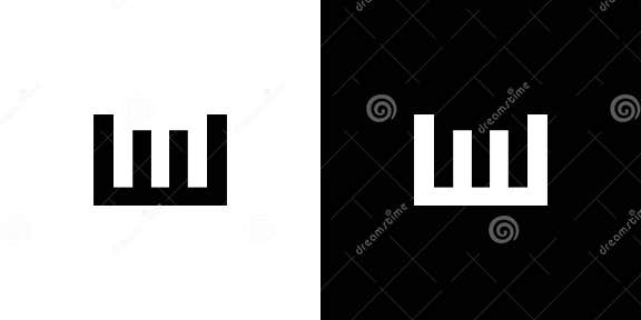 Modern and Unique M Initial Logo Design Stock Illustration ...