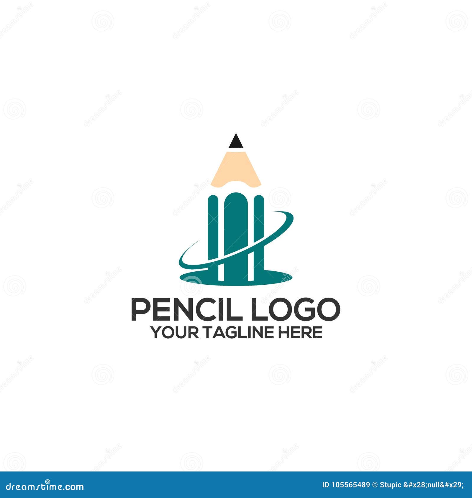 Pencil Logo Vector Art Logo Template and Illustration Stock Vector ...