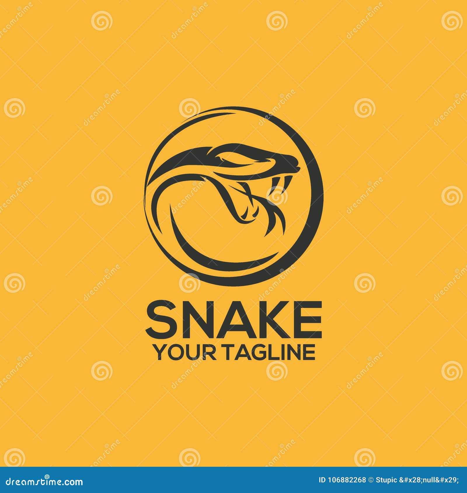 Snake Logo Vector Art Logo Template and Illustration Stock Illustration ...