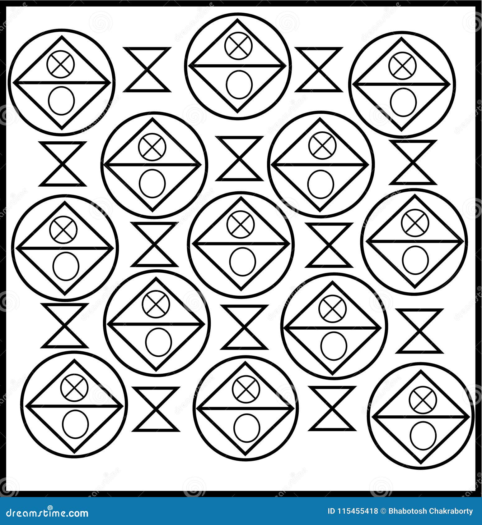 Simple Unique Square Gate Design with Element Stock Vector ...