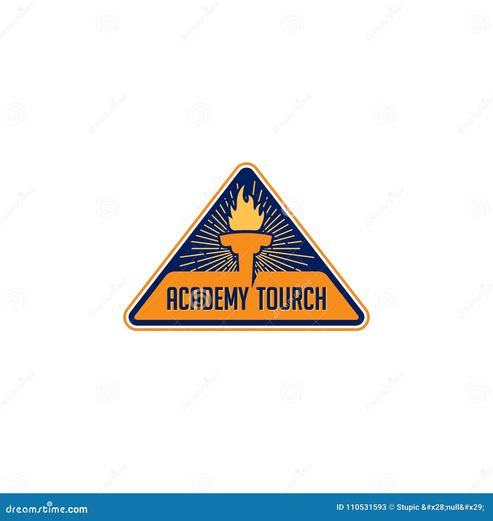 Creative Torch Logo Vector Art Logo Stock Illustration - Illustration ...