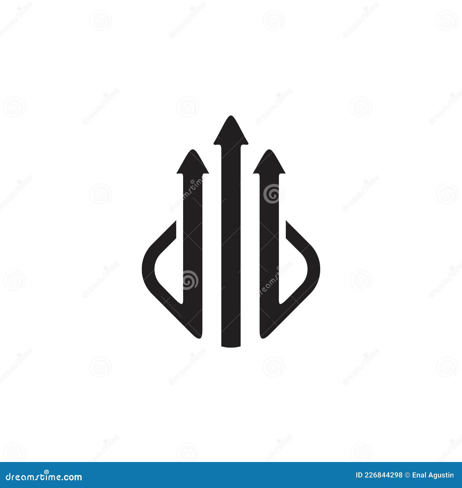 Simple Up Arrow Logo Design Template Stock Vector - Illustration of ...