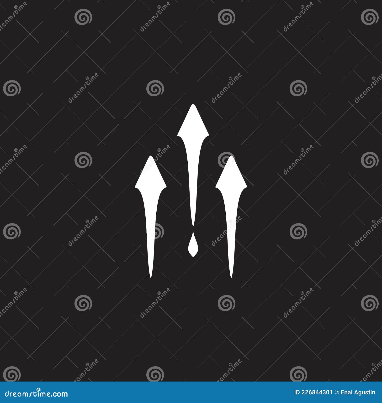 Simple Up Arrow Logo Design Template Stock Vector - Illustration of ...