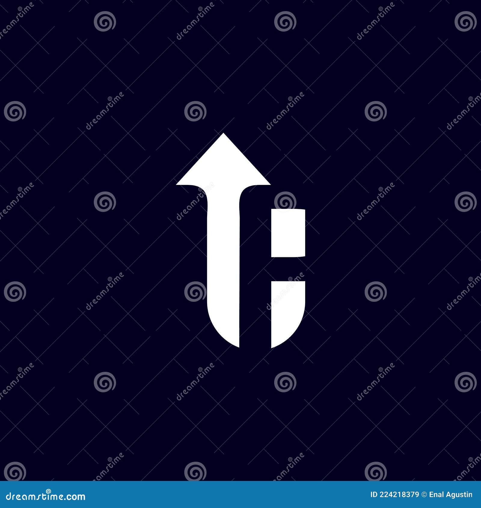 Simple Up Text Logo Design Template Stock Vector - Illustration of flat ...