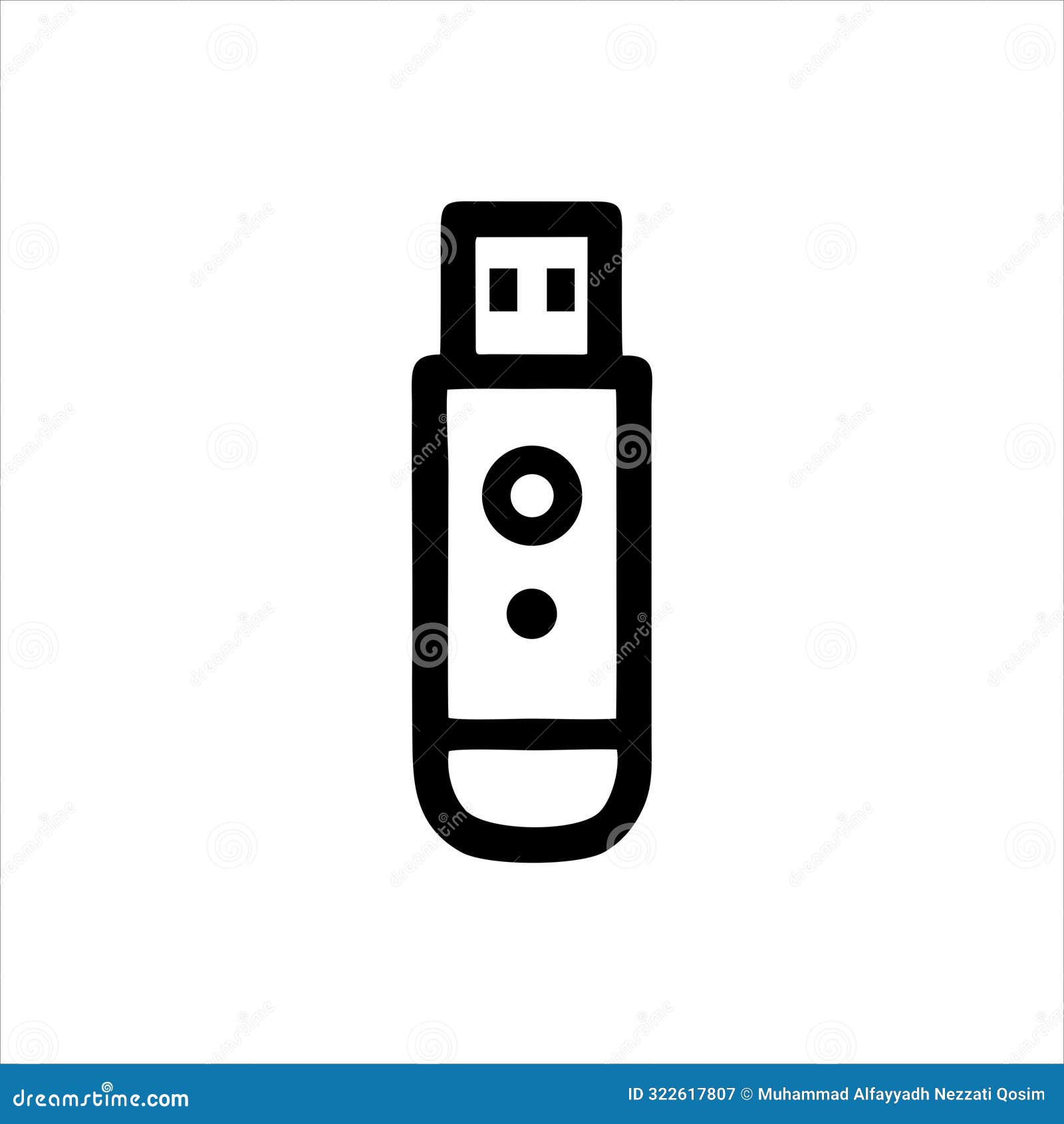 Simple USB Flash Disk Vector with Minimalist and Modern Design Stock ...