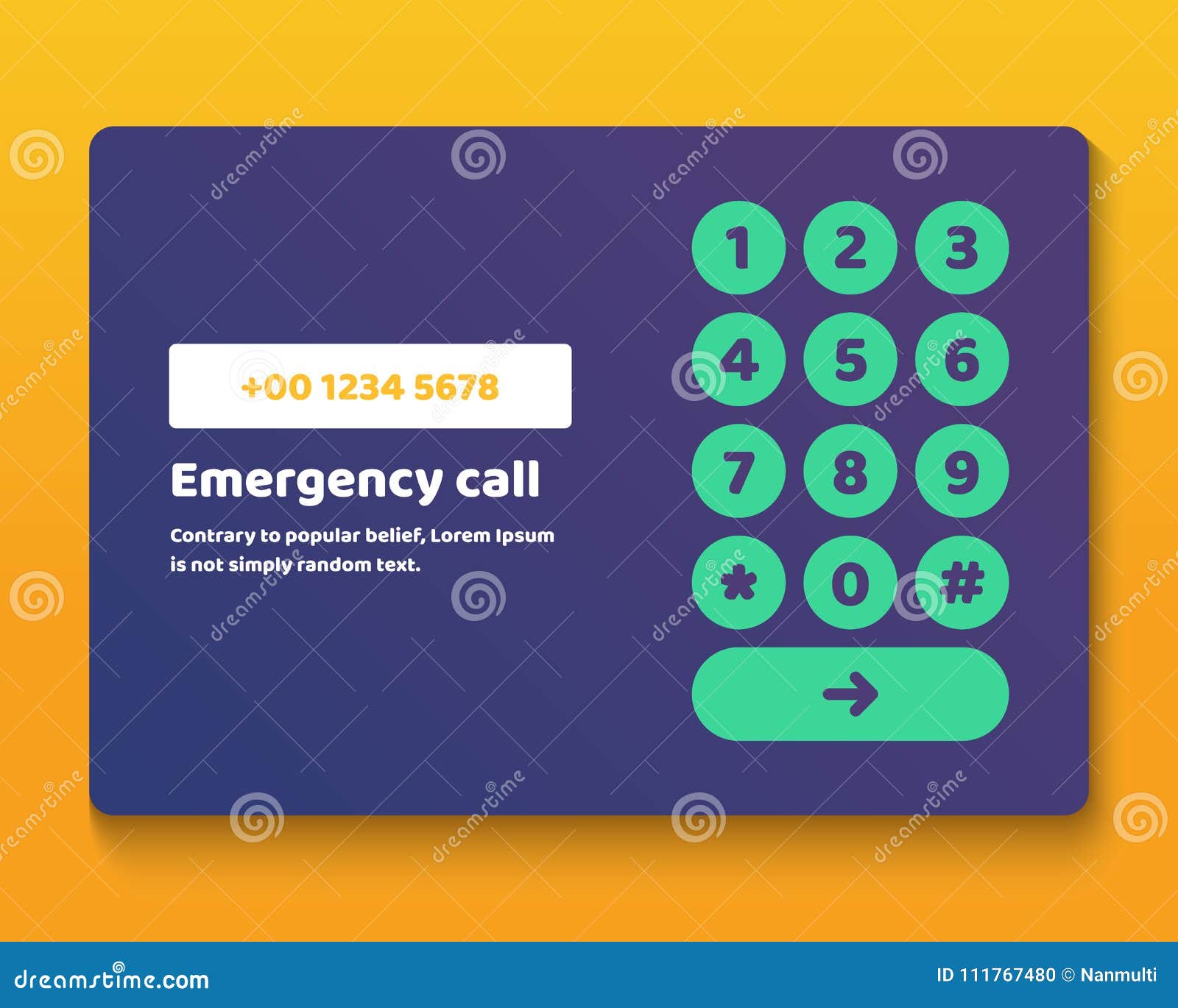 Simple User Interface Keypad Number for Touchscreen Kiosk Application ...