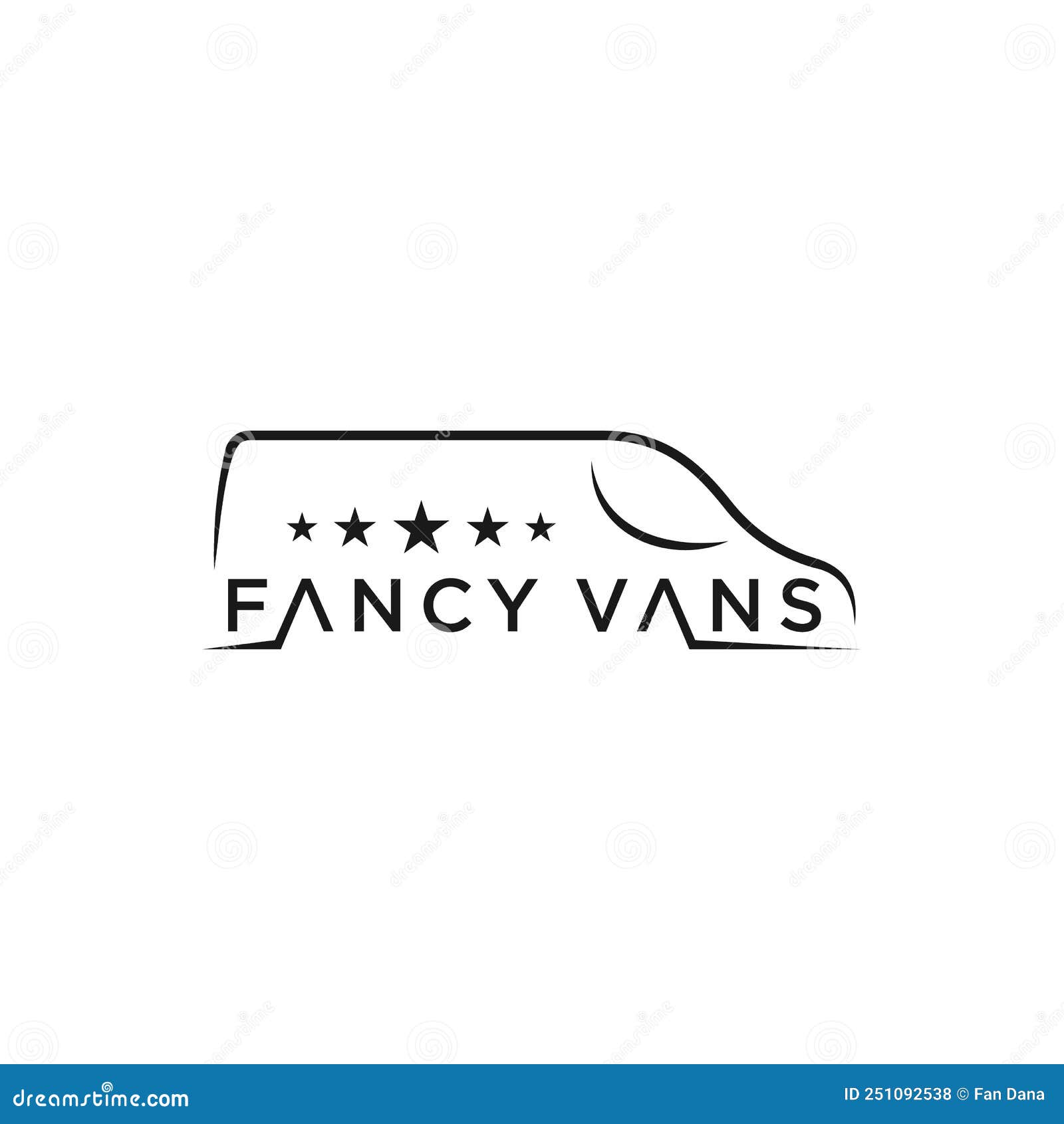Simple Van or Car Logo for Transportation Company Stock Vector ...