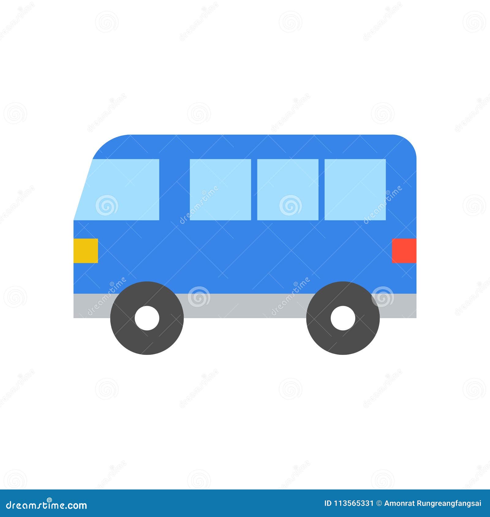 Simple van icon stock vector. Illustration of flat, simple - 113565331