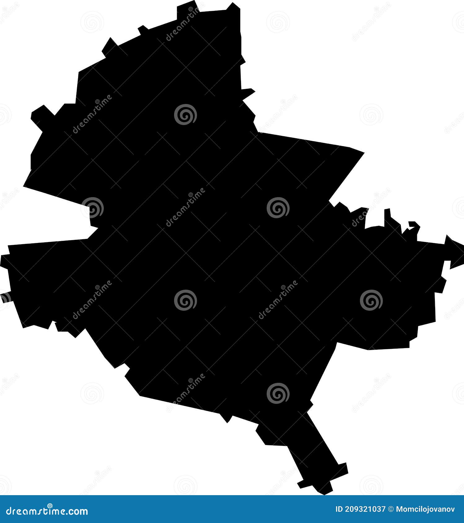 Black Map of Bucharest, Romania Stock Vector - Illustration of capital ...