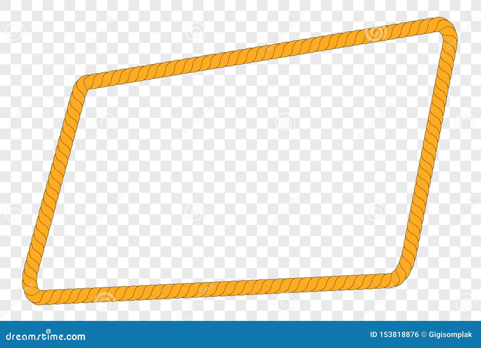 Rectangle Brown Wooden Border Frame Made Of Realistic Brown Bamboo ...