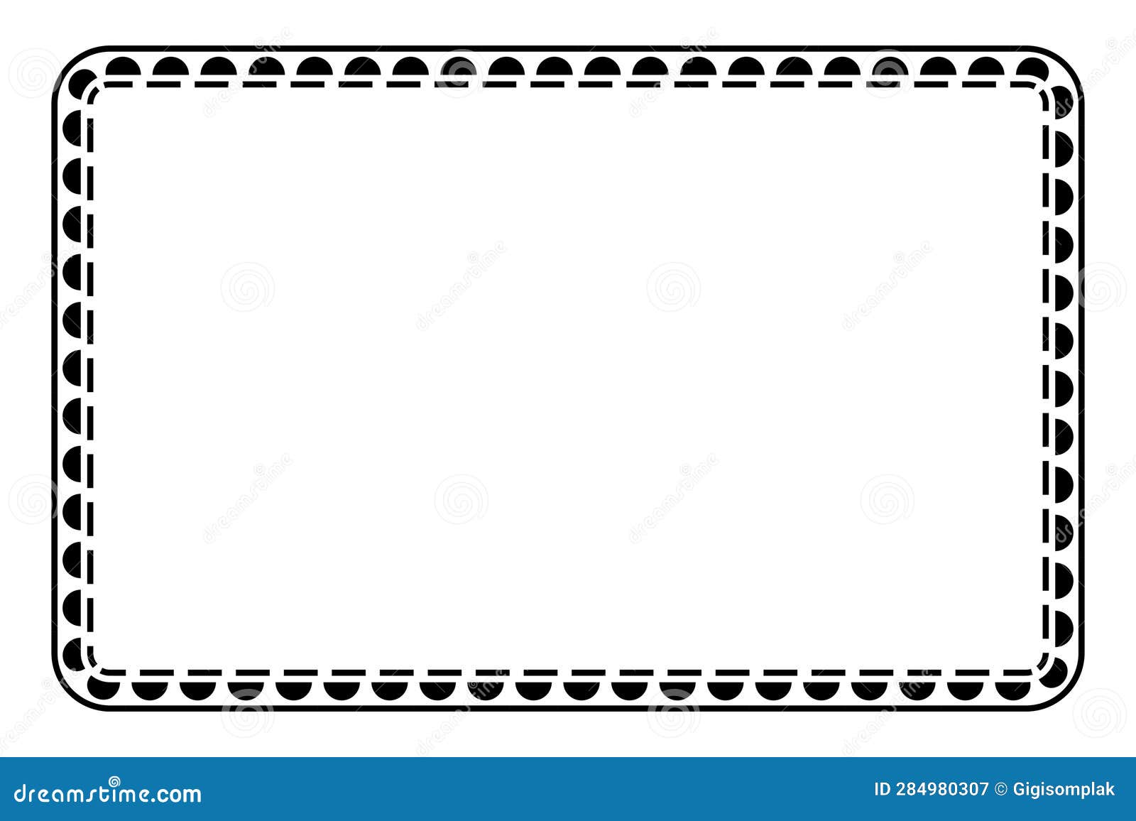 Simple Vector Basic Shape Frame, for Certificate, Placard or Element ...