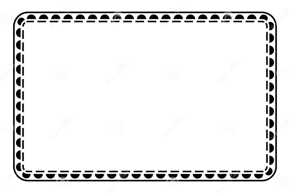 Simple Vector Basic Shape Frame, for Certificate, Placard or Element ...