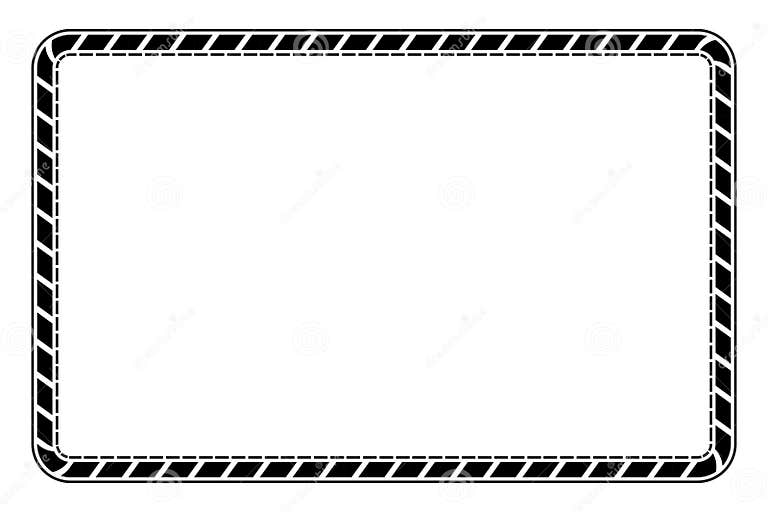 Simple Vector Basic Shape Frame, for Certificate, Placard or Element ...