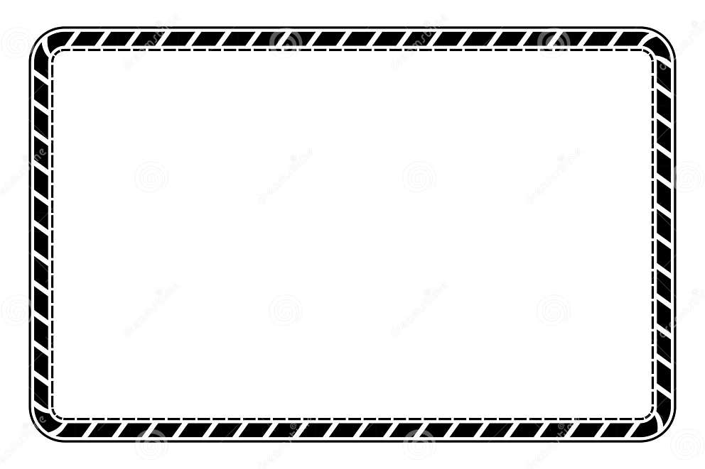 Simple Vector Basic Shape Frame, for Certificate, Placard or Element ...
