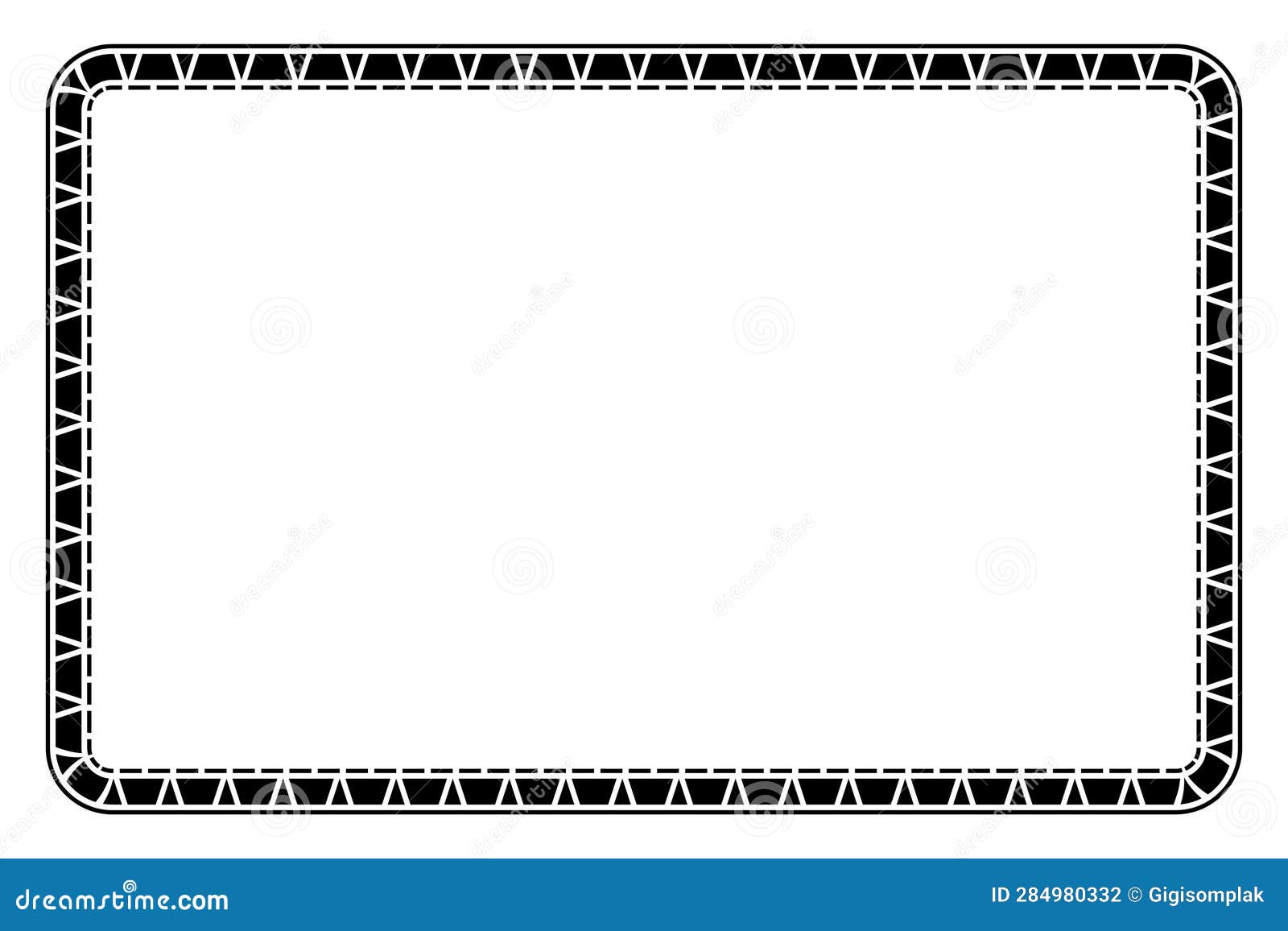 Simple Vector Basic Shape Frame, for Certificate, Placard or Element ...
